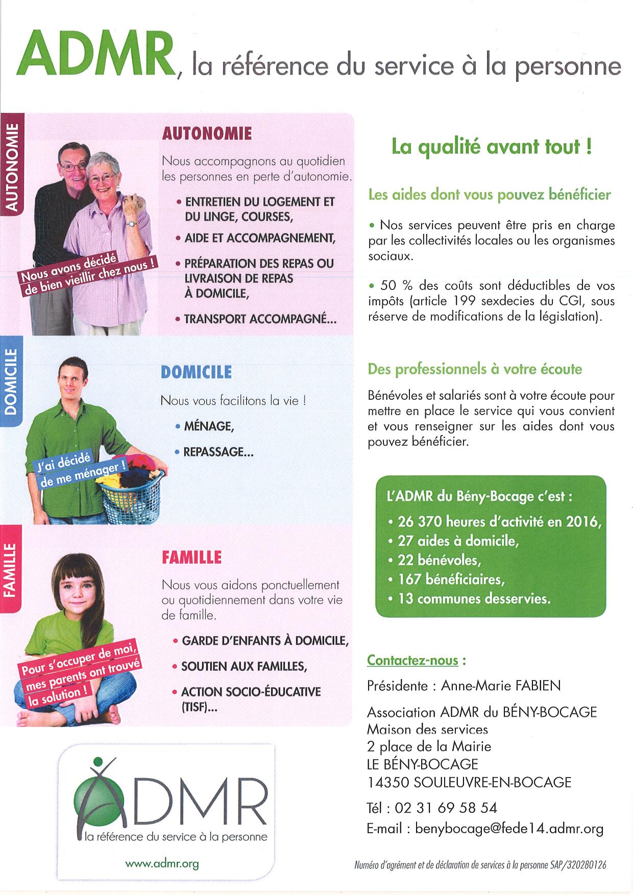 ADMR - Valdallière Valdallière