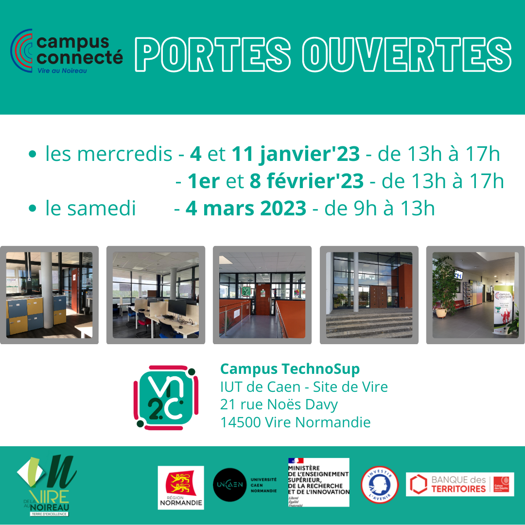 Campus connecté VN2C : 5 dates de portes ouvertes - Valdallière Valdallière